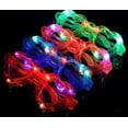 LED Light-Up Flashing Heart Shape Glasses Kid Heart Sunglasses , 12 ...