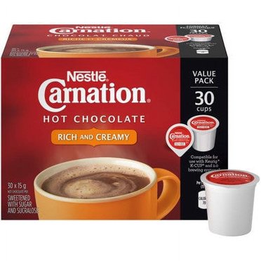 Nestle Carnation Cookies and Creme Hot Chocolate Mix, 7 x 25g/0.9 oz ...