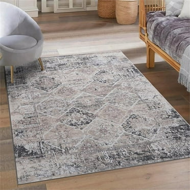 Bunyan Collection Traditional Vintage Cream/Brown Area Rug (7'9'' x 10 ...
