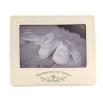 Malden Baby's Baptism Picture Frame, Beveled Glass, 4x6, Christening ...