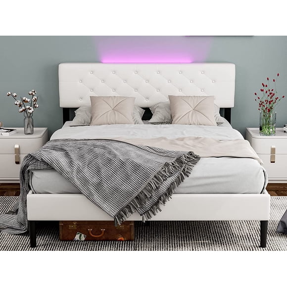 Queen Platform Bed Led Lights