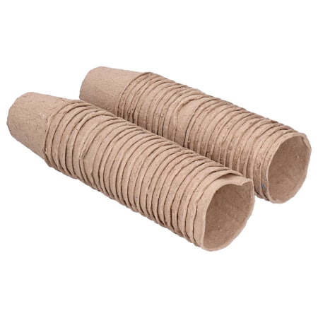 Fyydes 50Pcs 8cm Pulp Peat Pots Degradable Seedling Nursery Starters ...