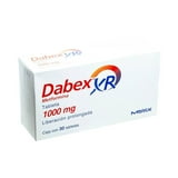 Dabex XR Metformina 1000 mg liberación prolongada 30 tabletas | Walmart ...