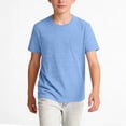 Ceisia Kids' Crew Neck Short Sleeve T-Shirt with Pocket Assorted Colors ...