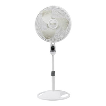Lasko 16" Oscillating Stand Fan in White - Walmart.com