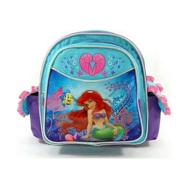 The Little Mermaid Transparent Backpack 16" Disney Ariel Make Your ...