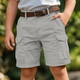 Bmisegm Boys Sweatshorts Cargo Shorts for Kids with Multiple Pockets ...