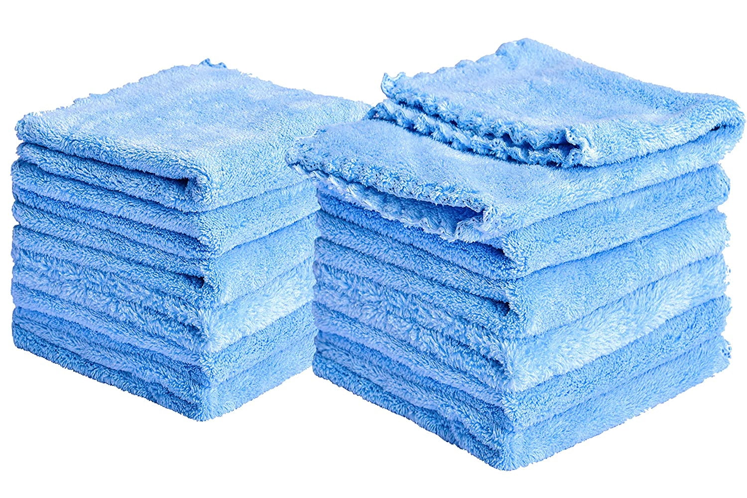 Baby Washcloths 12 Pack 12x12 Inches Microfiber Coral Fleece Extra ...
