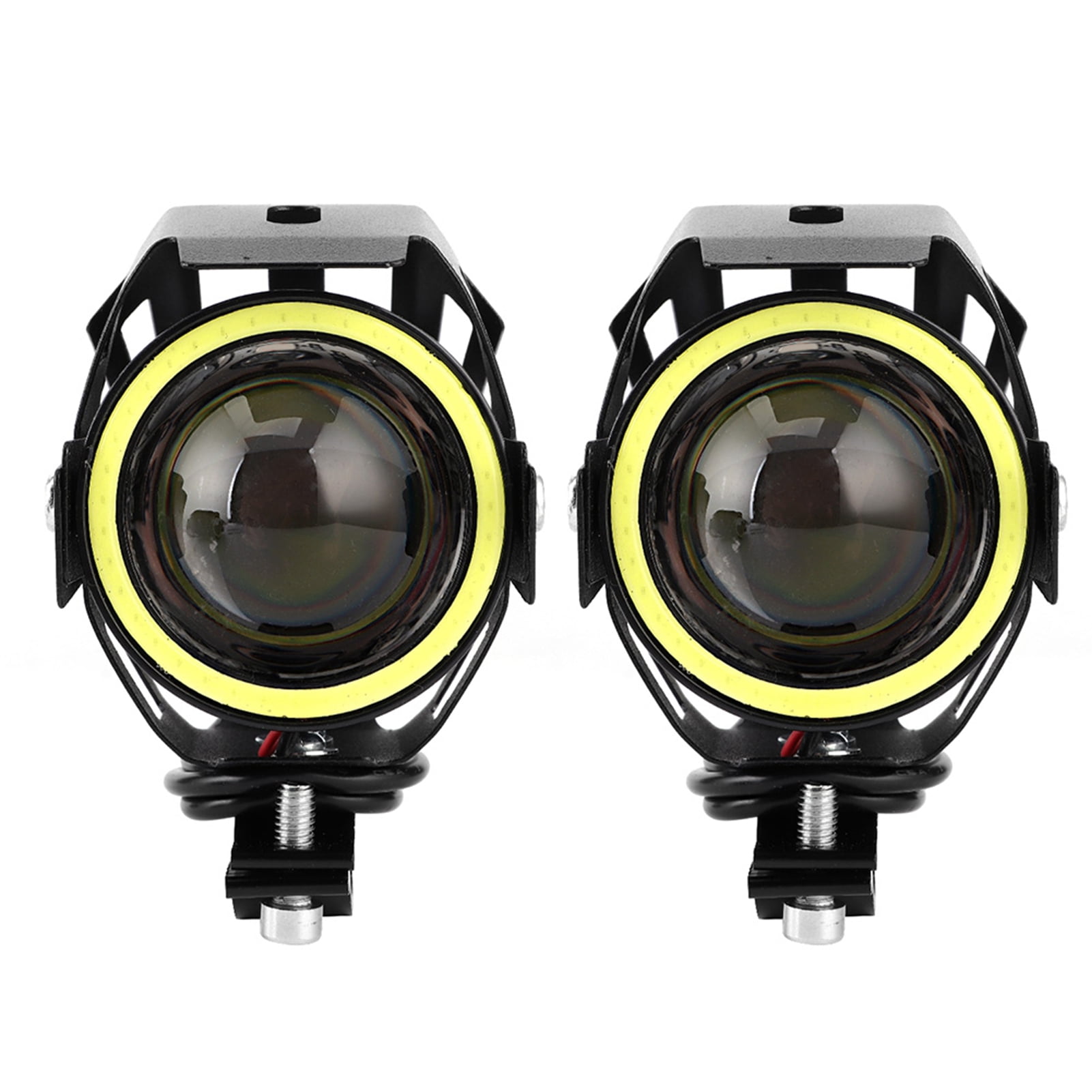 Car Spotlight, Super Bright High Low Beam Angel Eyes Light Replacement ...