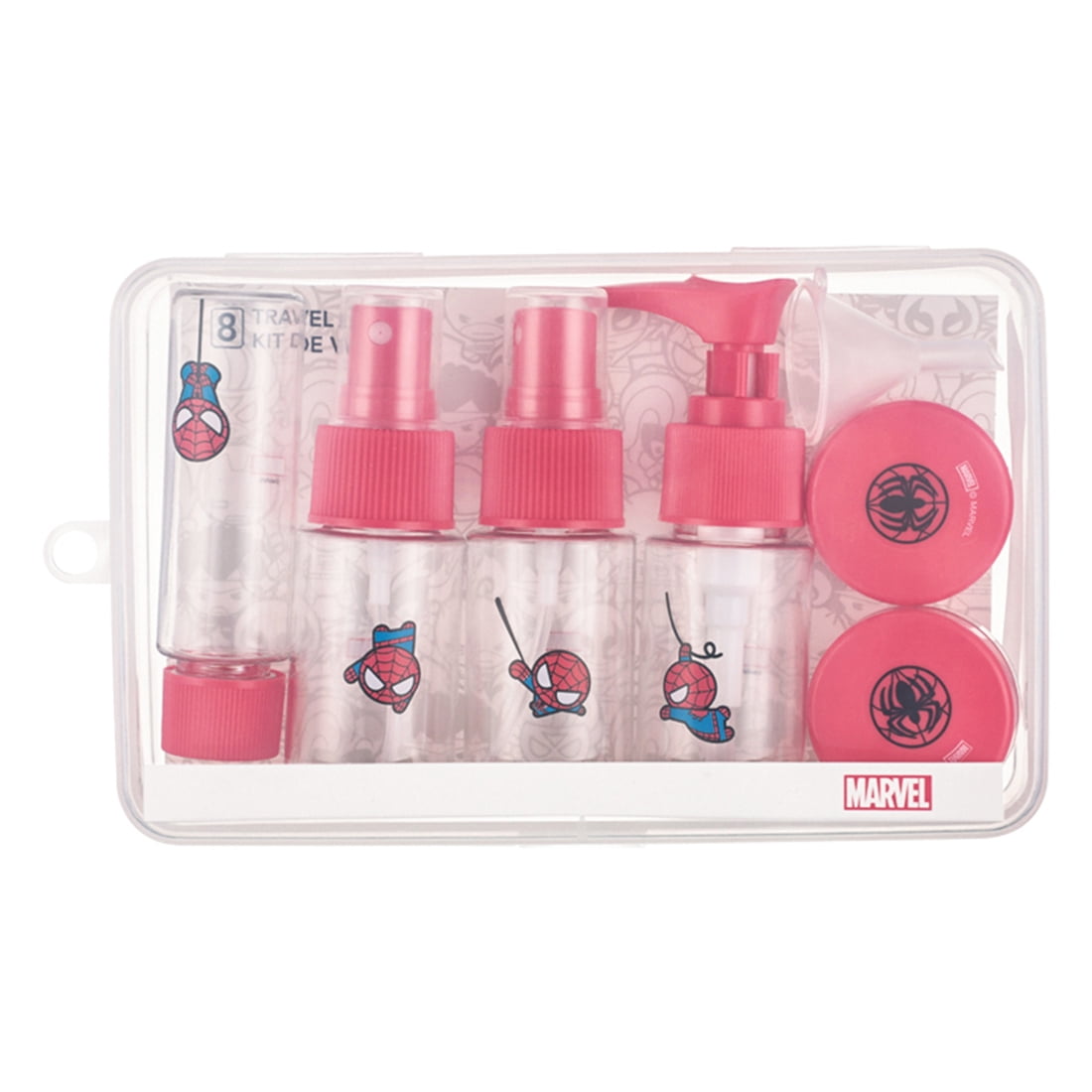 MINISO x Marvel - Plastic Multipurpose Refillable Bottles and Jars Set ...