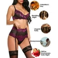 Avidlove Women Lingerie Set With Garter Belts Sexy Bra And Panty