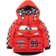 Disney Pixar Cars Lightning McQueen Little Boys Zip Up Puffer Jacket ...
