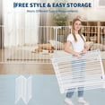 Collapsible Metal Safety Gate – 3 Panels, 29" Tall, Secure Lock, Wall ...