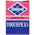 Diamond Bulk Regular Round Toothpicks, 250 Ct - Walmart.com
