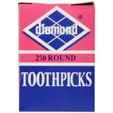 Diamond Bulk Regular Round Toothpicks, 250 Ct - Walmart.com