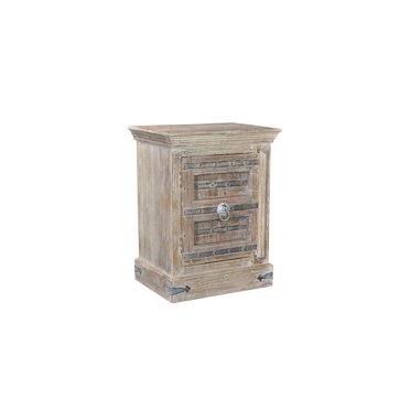 Taran Designs Darcy Modern 2-Drawer Live Edge Solid Wood Nightstand in ...