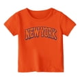 CAIXIA New York Throwback Design Print Classic T-Shirt for Boys Girls ...