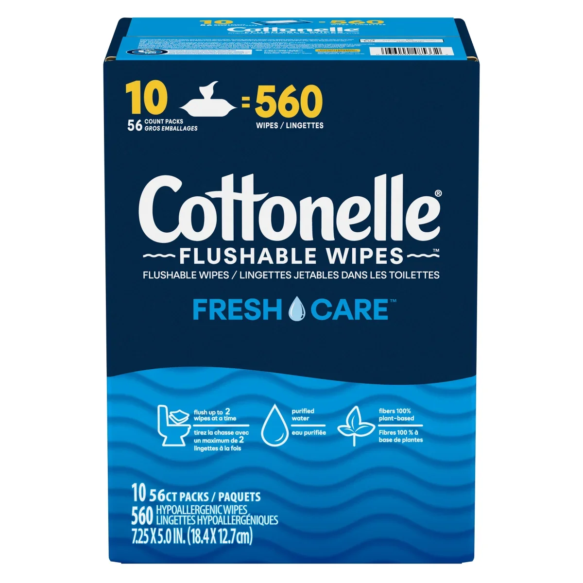 Click here for Cottonelle Flushable Wipes  10 X 56 Wipes prices