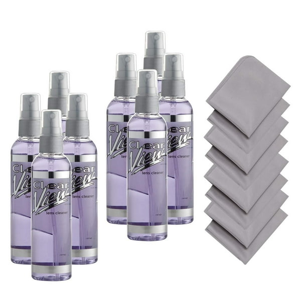 Eyeglass Lens Cleaner Spray | 8 Pack of 4oz Glasses Cleaning Spray & 8 ...