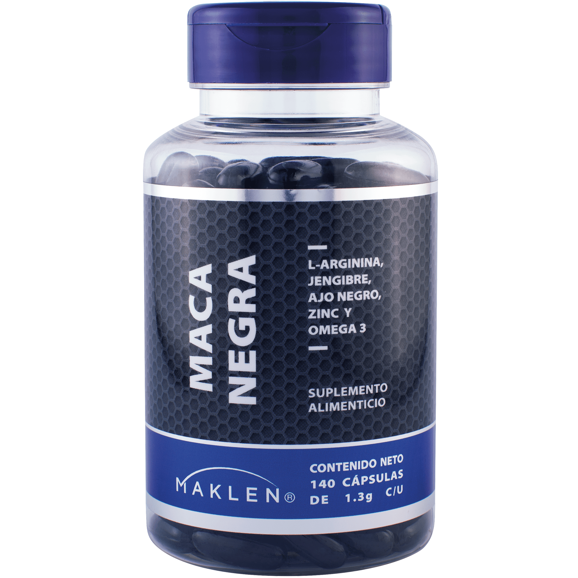 Maca Negra L-Arginina Jengibre Ajo Negro Omega 3 MAKLEN 140 Cápsulas SoftGel 1300mg | Walmart en ...