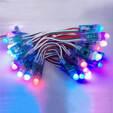 DC 5V 50PCS WS2811 RGB Full Color Full 12mm Pixels digital Addressable ...
