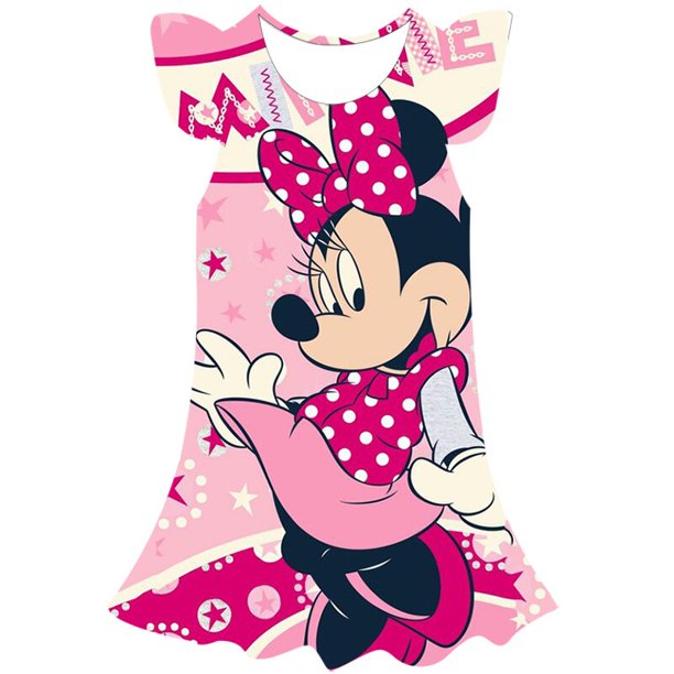 Disney Minnie Mickey Mouse impression 3D filles robe été Minnie Mickey ...