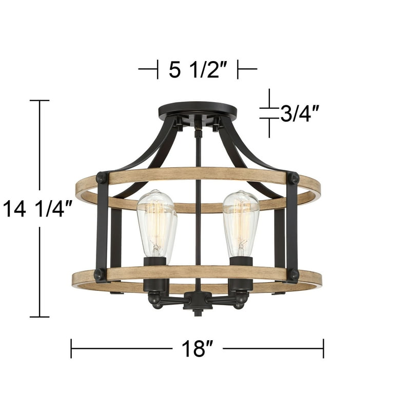 Franklin Iron Works Rustic Farmhouse Ceiling Lights | Shelly Lighting