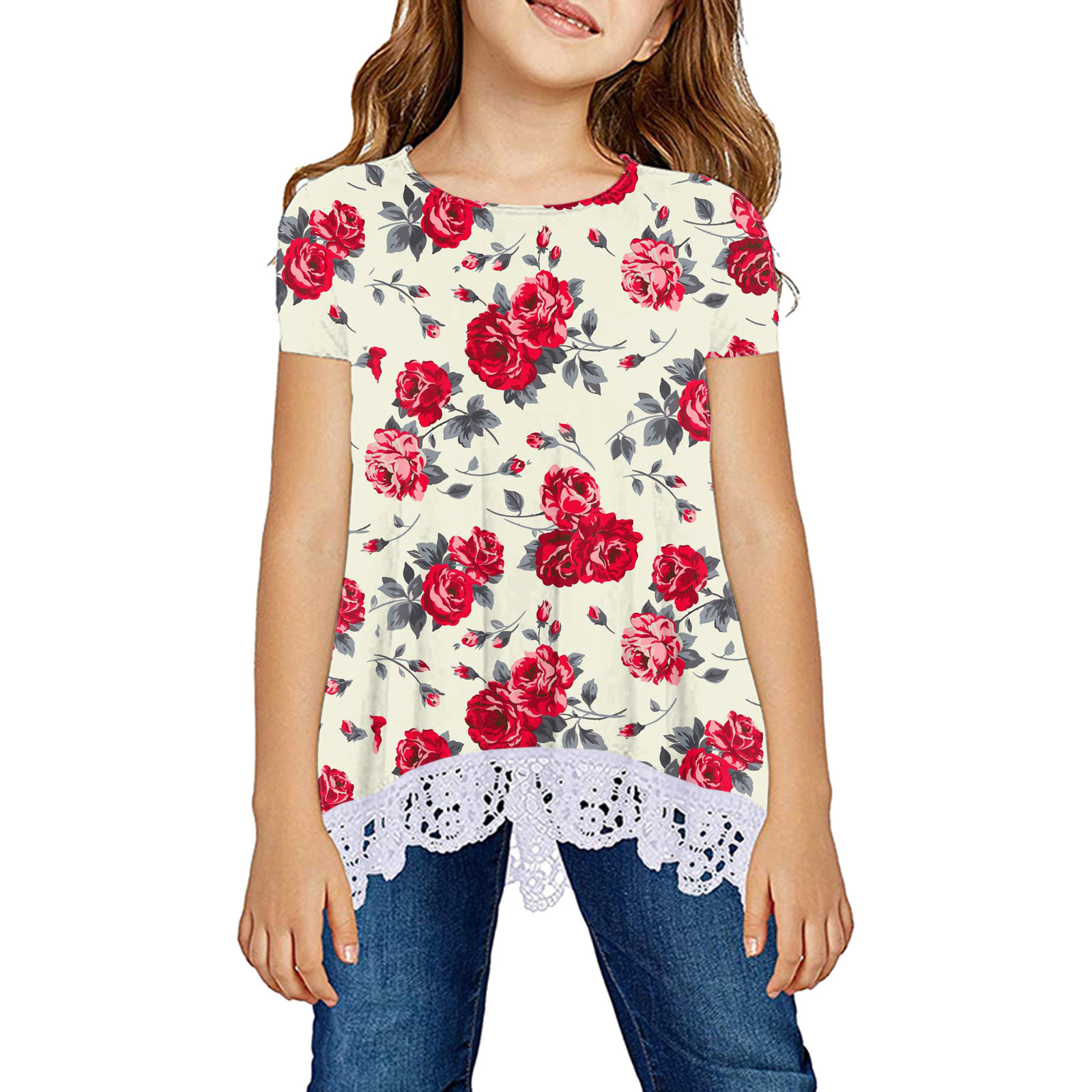 Vedolay Dressy Tops For Girl Kids Glow Party Clothes Light Up Short ...