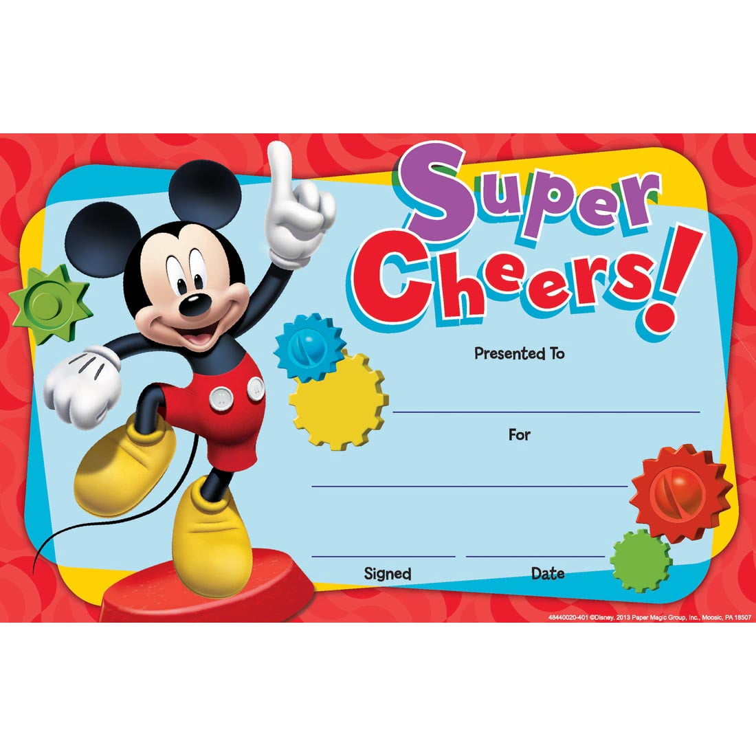 Mickey Mouse Clubhouse Super Cheers Recognition Awards by Eureka ...