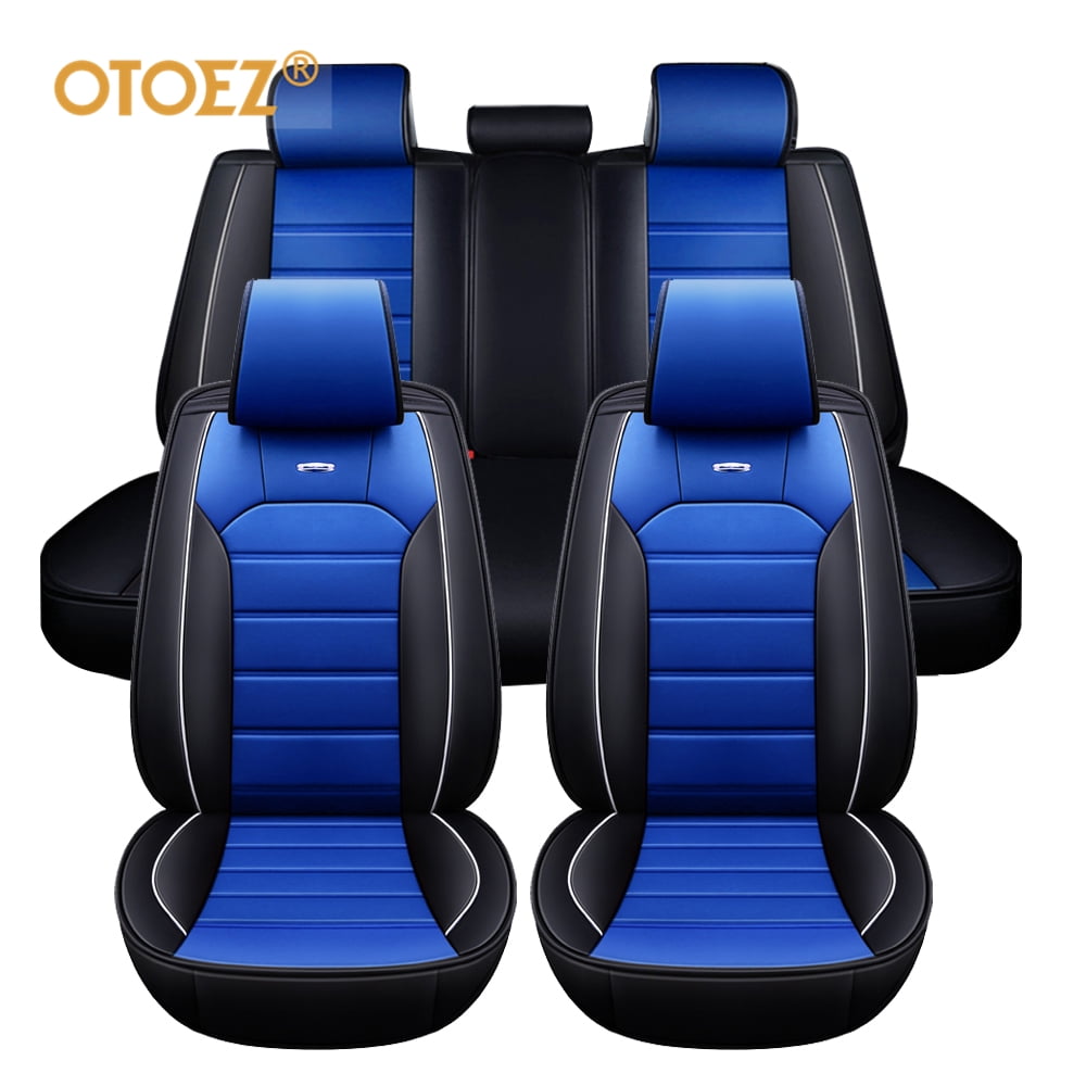 OTOEZ Leather Car Seat Cover Universal 5 Seats Full Set Front Rear Seat ... OTOEZ Leather Car Seat Cover Universal 5 Seats Full Set Front Rear Seat ...