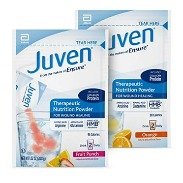 Juven Healthy Therapeutic Nutrition Drink Mix - Fruit Punch Flavor ...