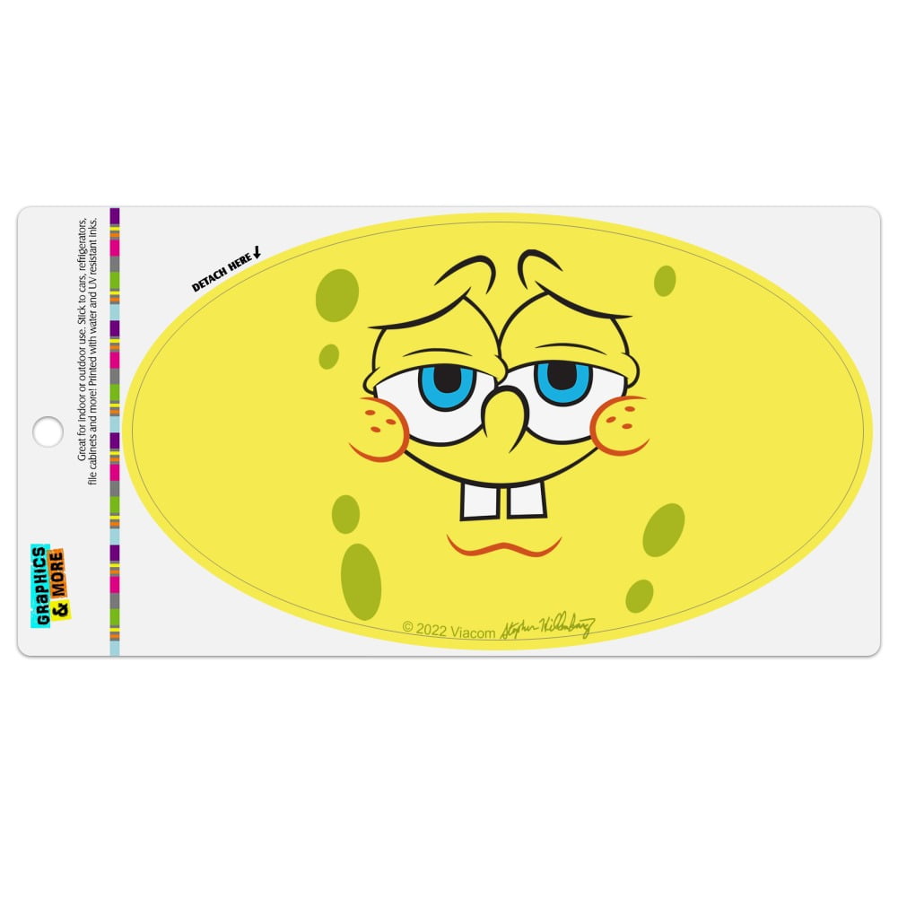 SpongeBob Confident Face Automotive Car Refrigerator Locker Vinyl Euro ...