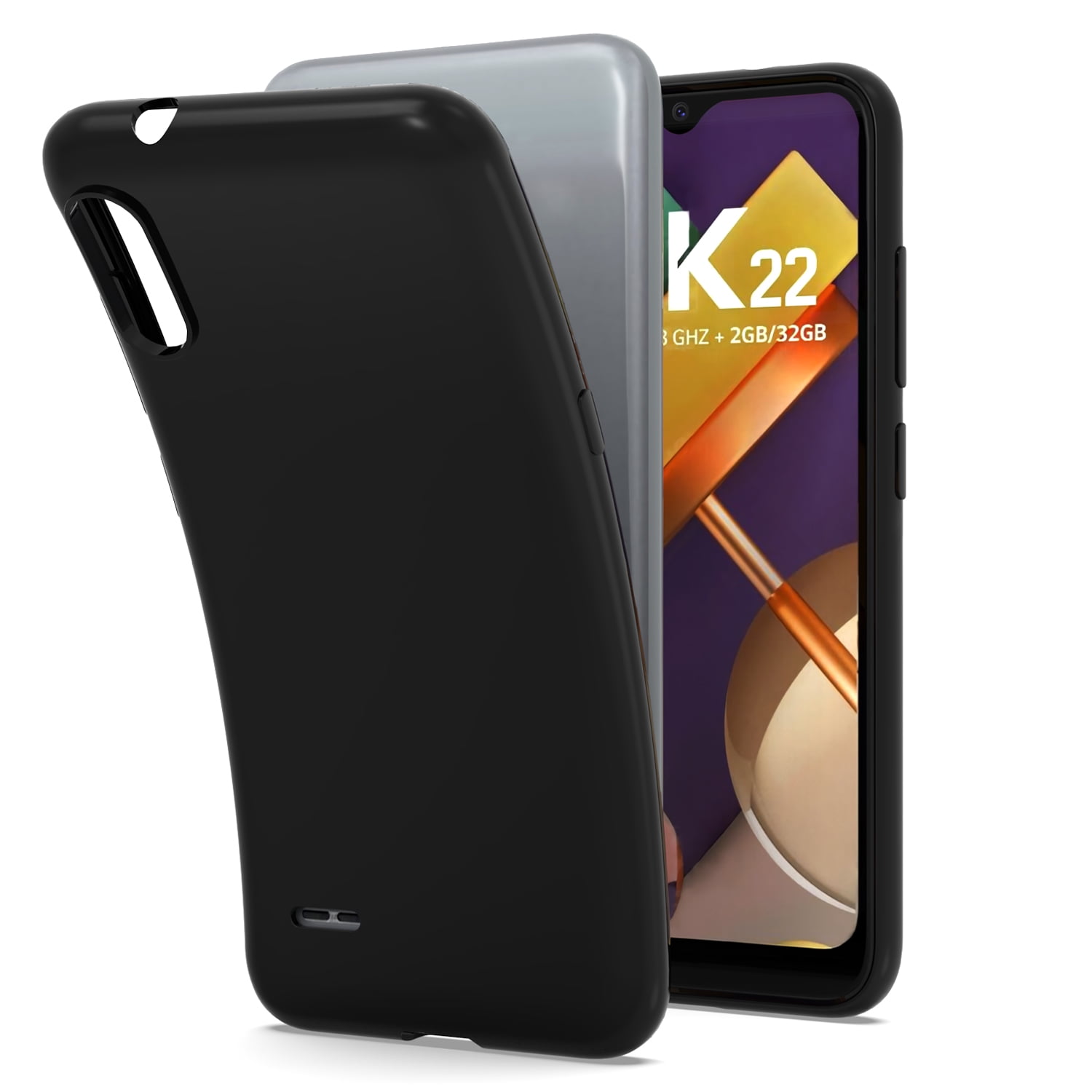 CoverON For LG K22 Case / LG K32 Case, FlexGuard Series Soft Flexible ...