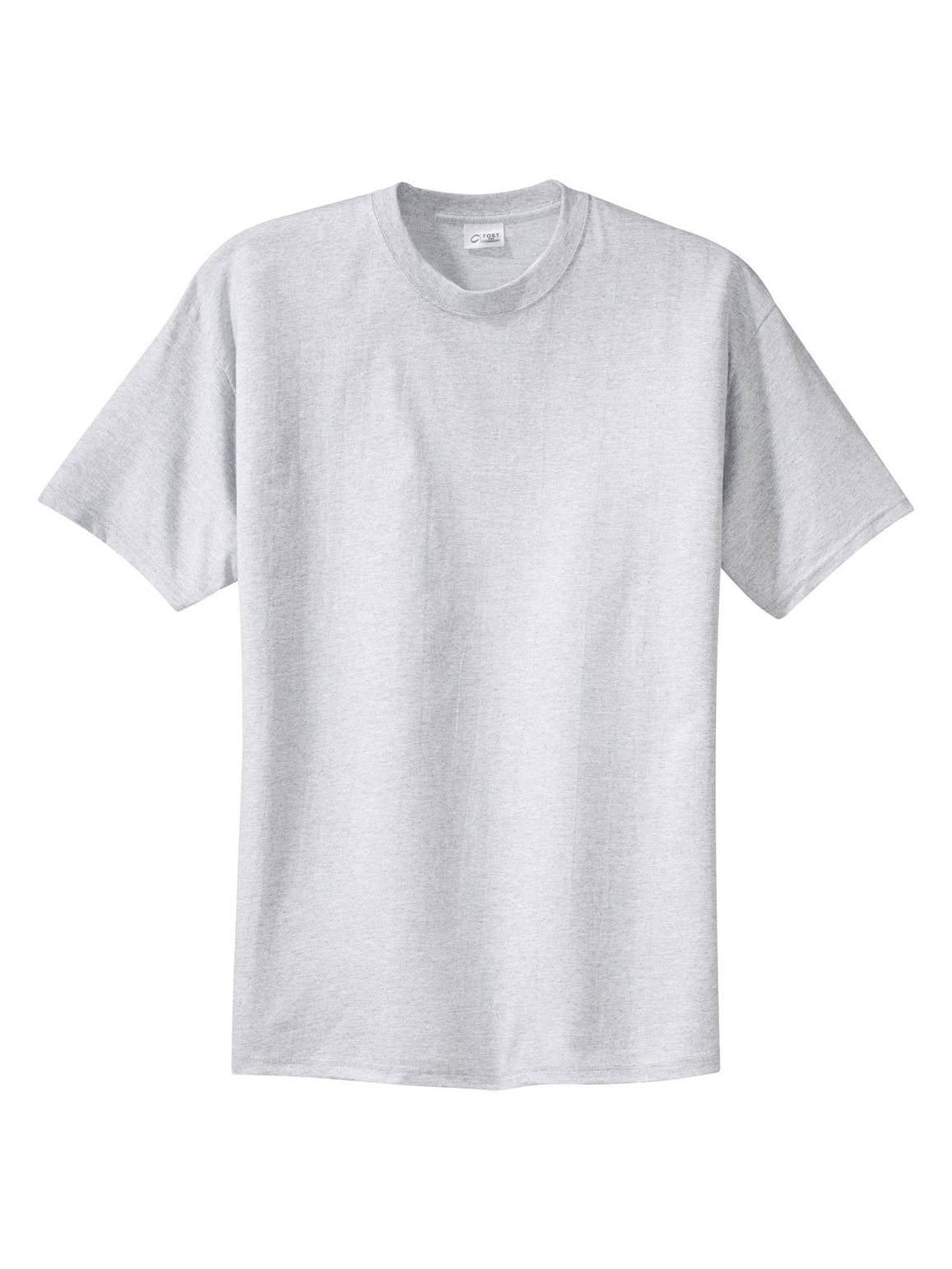 Port & Company Tall 100% Cotton Essential Tshirt, Ash LT - Walmart.com