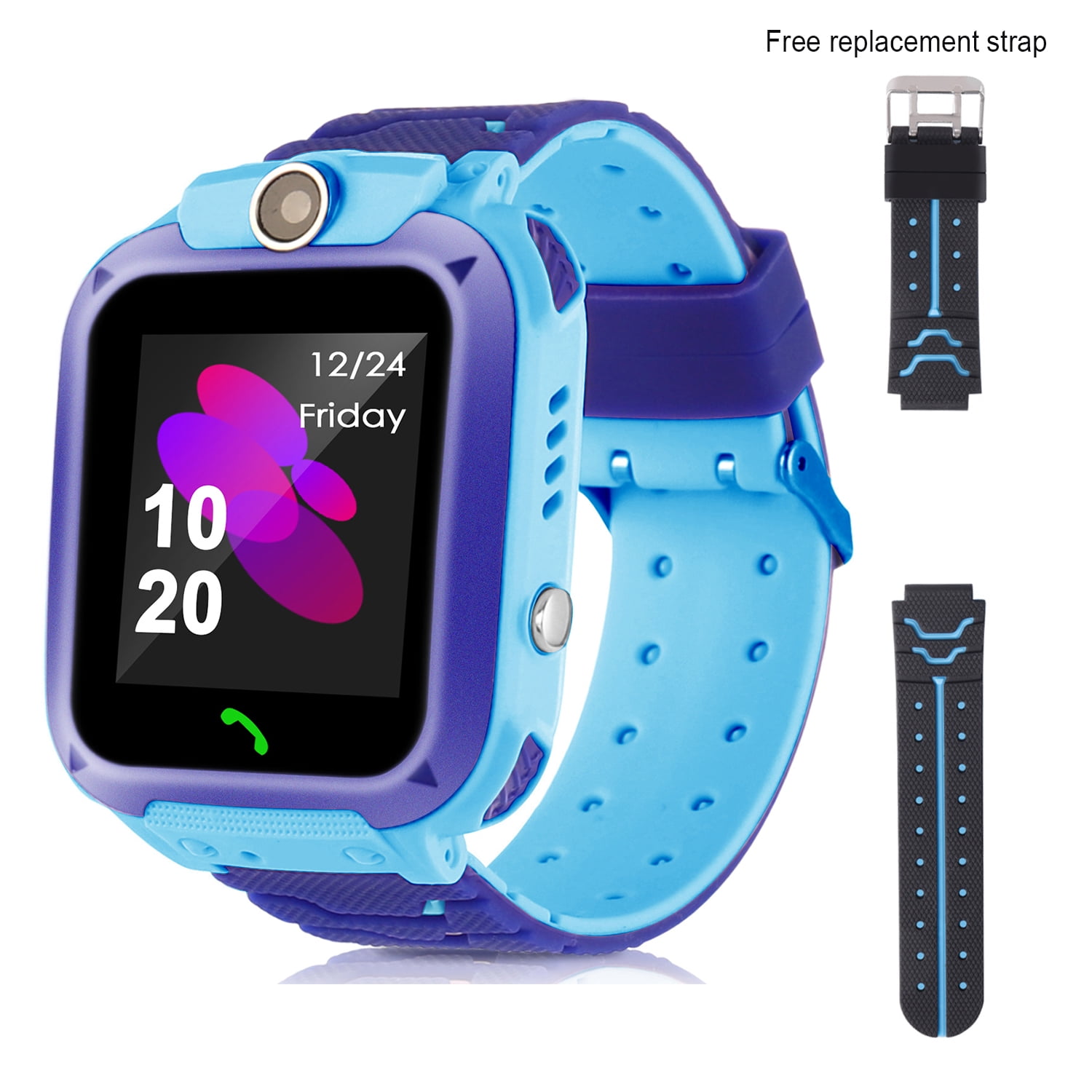Kids Smartwatch with GPS Tracker Phone Remote Monitor Camera Touch ...