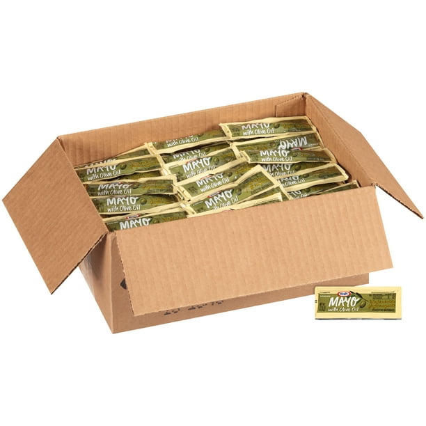 Kraft Mayo with Olive Oil Reduced Fat Mayonnaise Single Serve Packets ...