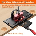 Concealed Hinge Jig with Quick Clamp and Dust Vacuum Adapter 35mm ...