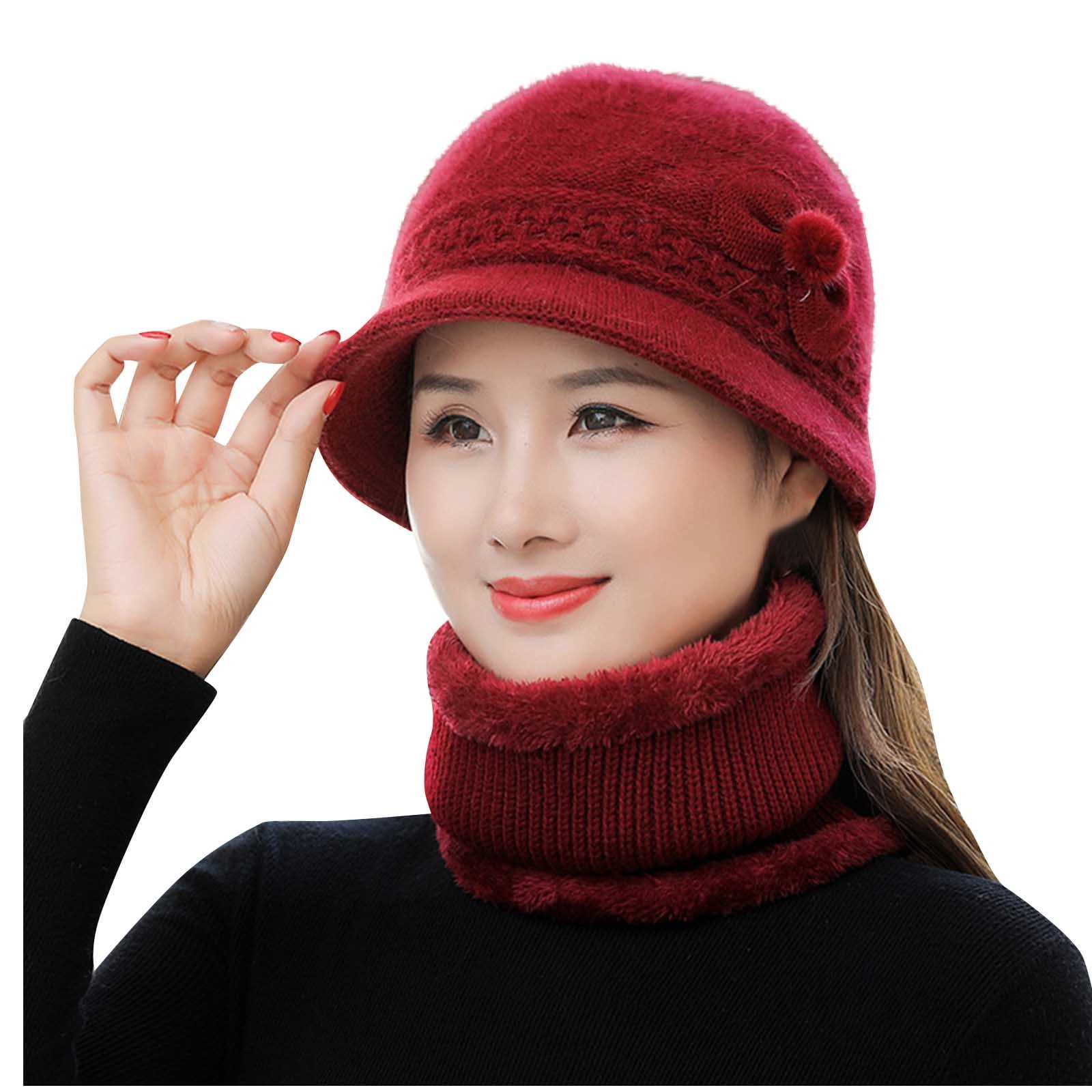 Click here for Faiwad Womens Winter Beanie Hat Scarf Set Fleece L... prices