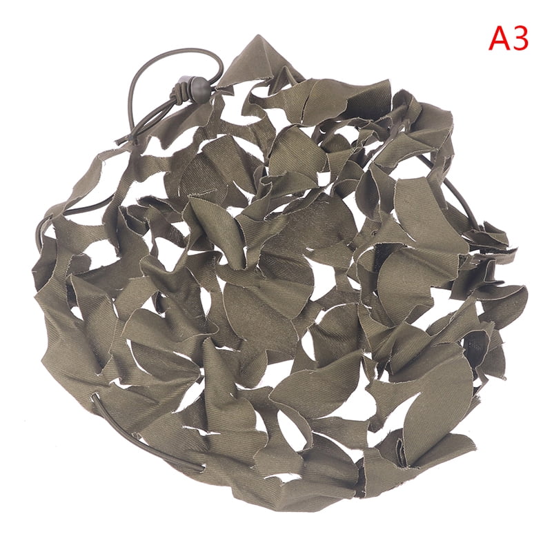3D Tactical Camo Net Helmet Cover Laser Cut Nylon Drawstring Helmet ...