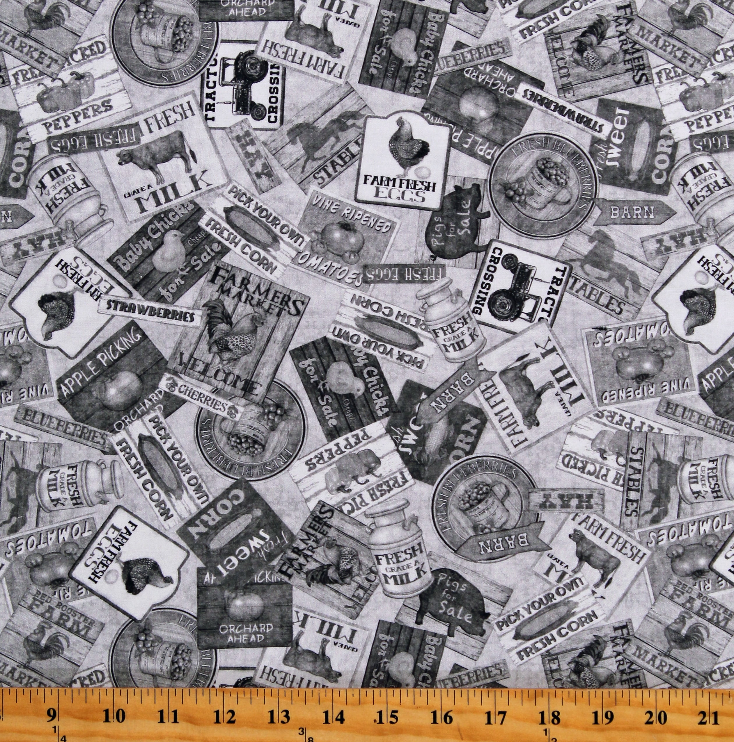 Cotton Farm Produce Eggs Animals Flyers Signs Words Chickens Cows Sheep ...