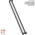 HYDROWARE Modern Contemporary Long Stainless Steel Push Pull Door ...