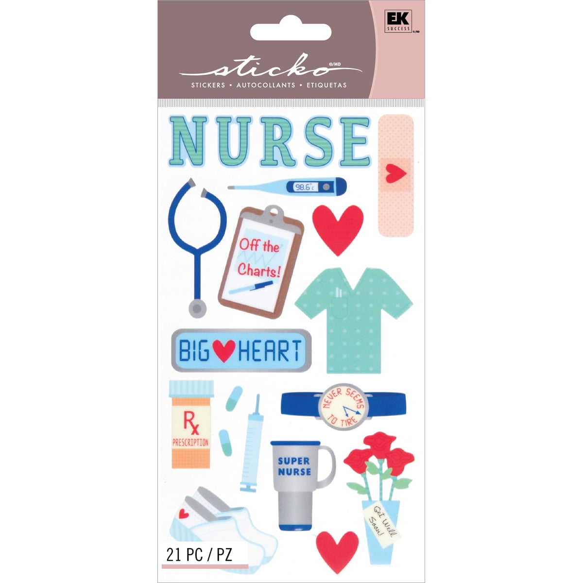Sticko Stickers-Nurse - Walmart.com