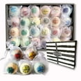Aromatherapy Bath Bomb Gift Set.24 Individually Wrapped Bath Bombs in ...
