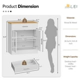 Walsunny Sideboards Buffets Table 28.3" with Drawer Storage Cabinet ...