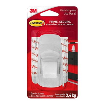 Command Jumbo Plastic Hook with Adhesive Strips, 1-Hook - Walmart.com