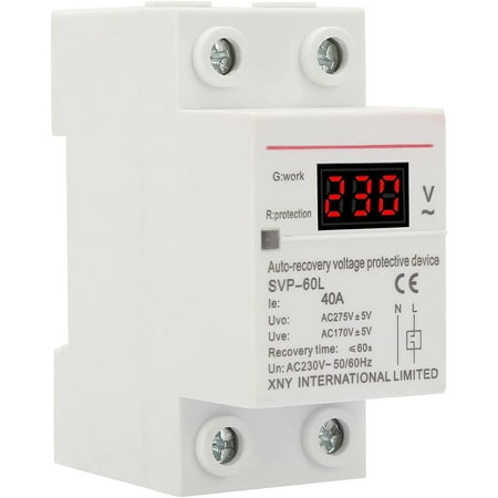 Sepeda 230V Plastic Voltage Protector 40A Surge Protective Device with ...