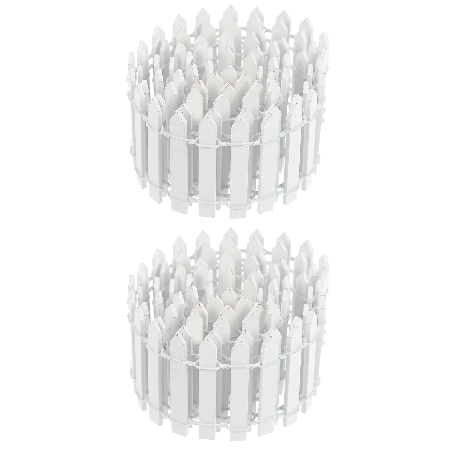Fence Garden Picket Miniwood White Crafts Diy Decoration Outdoor Roll ...