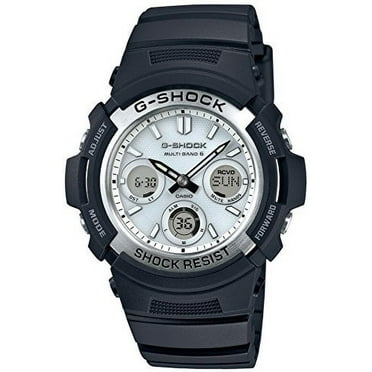 Casio G-Shock Men's Solar-Atomic Analog-Digital Watch, Black, Resin ...