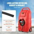 KFFKFF 32 Gallon Portable Fuel Caddy with 12V DC Pump and 8.2 ft Hose ...