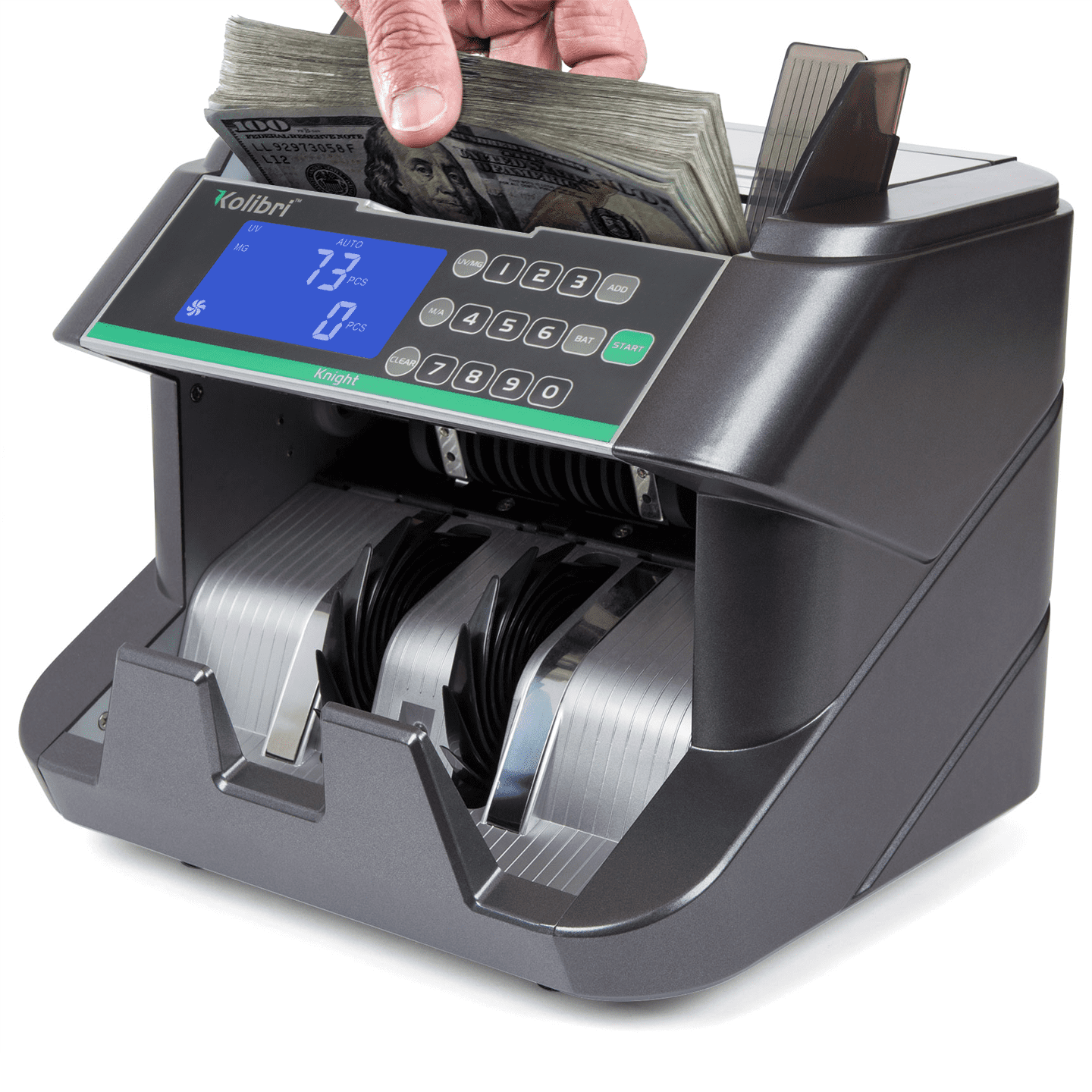 Kolibri Knight Automatic Bill Money Counter Machine with Counterfeit ...